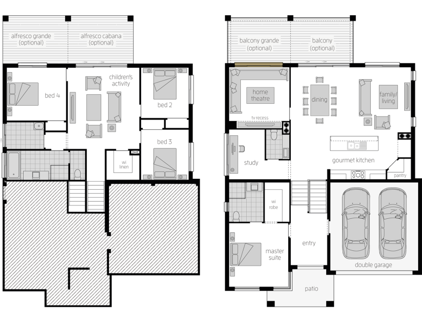 Horizon - Sloping Block House Design | McDonald Jones Homes