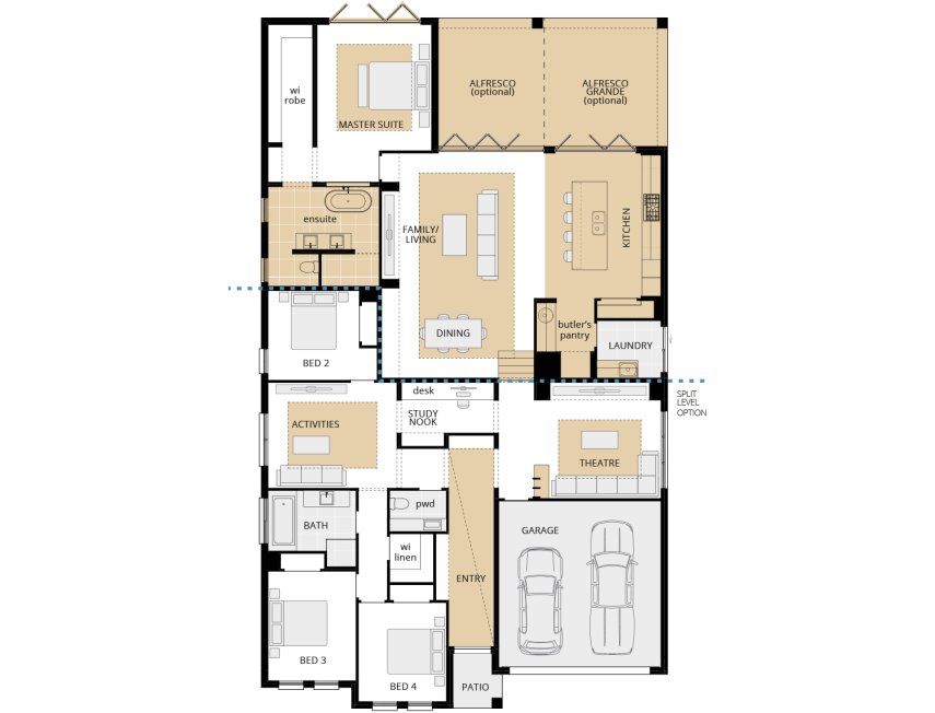 Miami | Four Bedroom Single Storey Home | NSW | McDonald Jones Homes