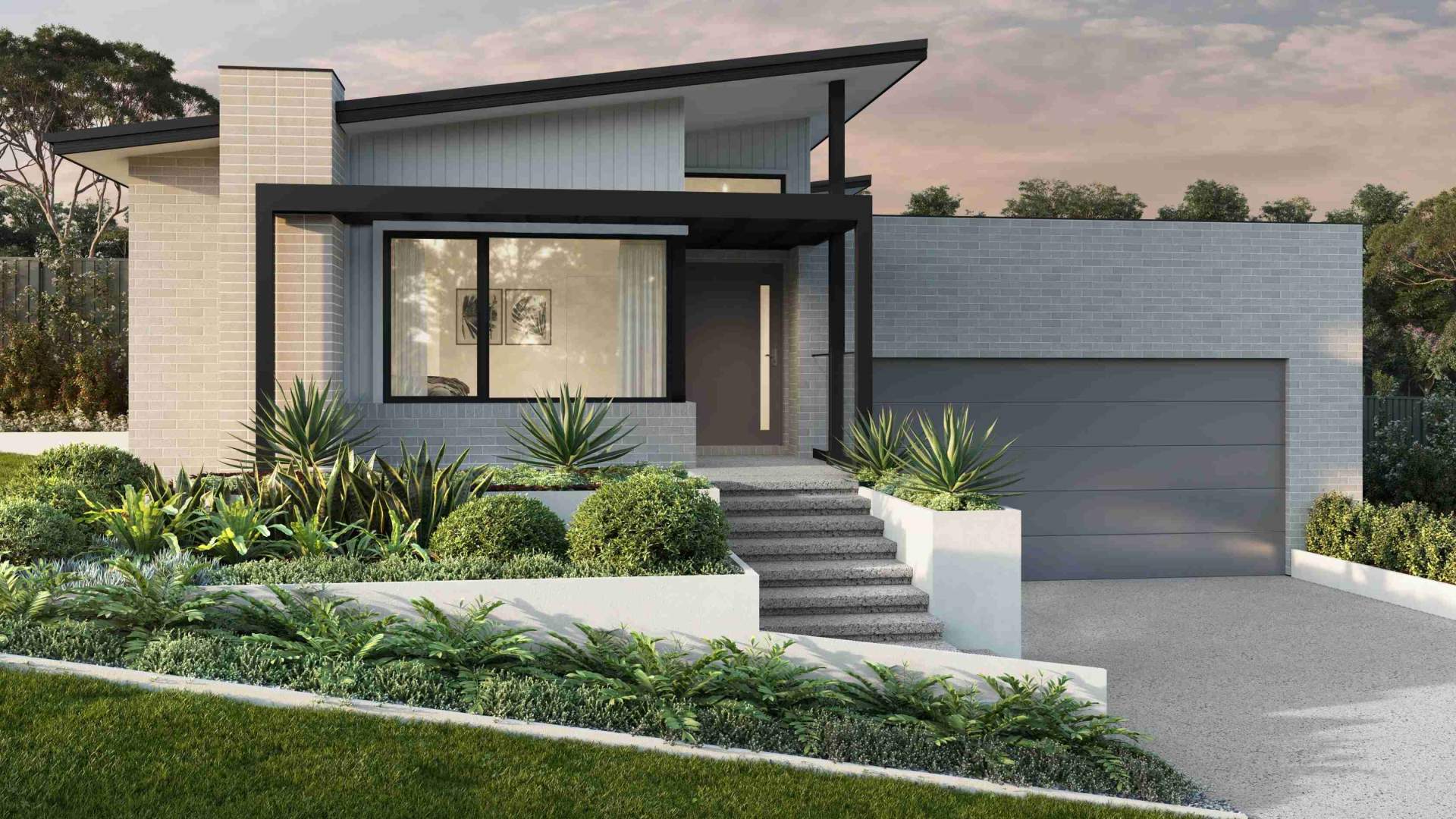 Split level house design - The Darlington | McDonald Jones Homes