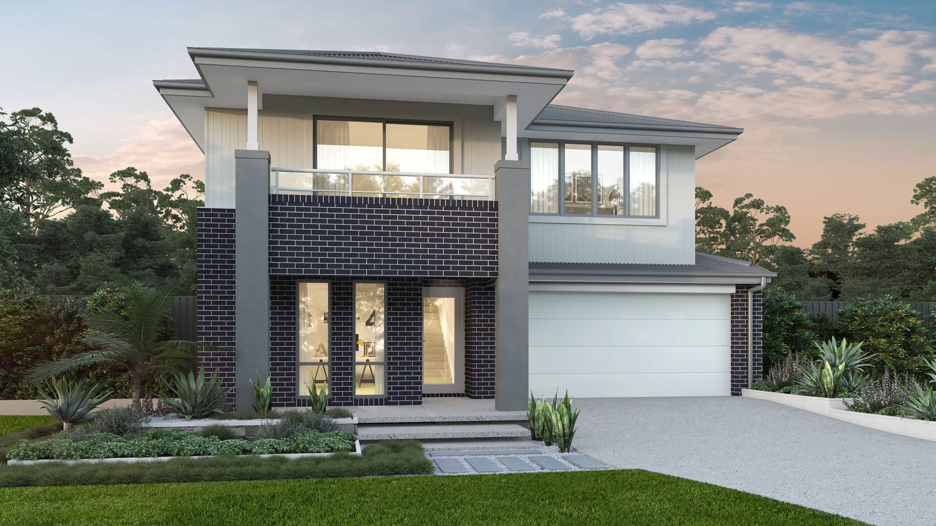 Double Story Modern Home Design