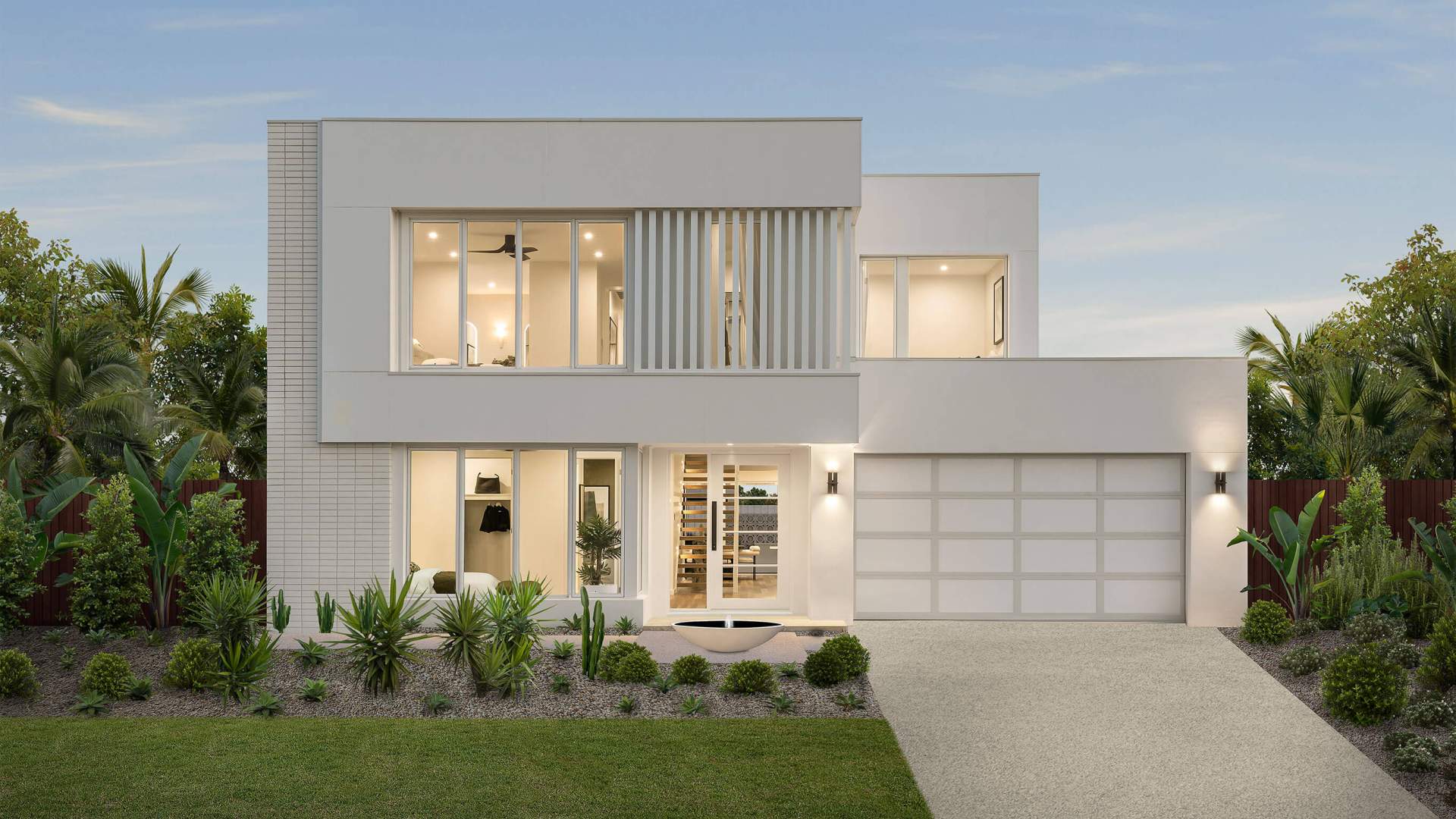 One Storey Modern House One Story Modern Style House Design Rendering